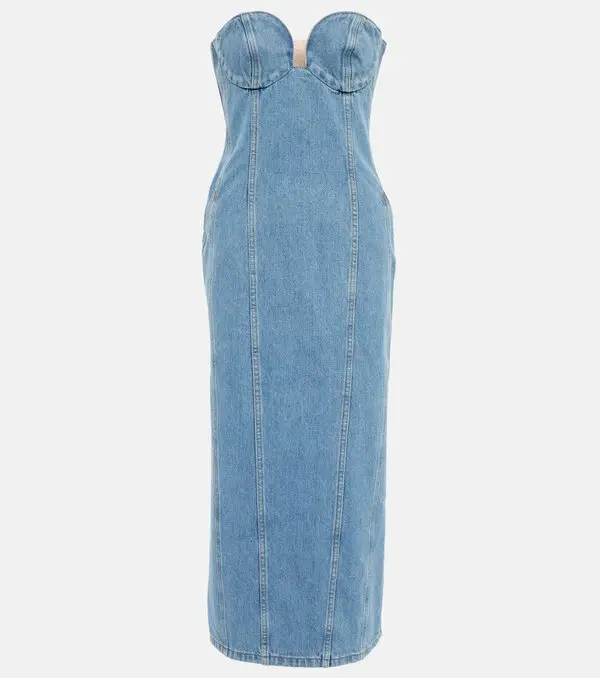 Magda Butrym Denim Midi Dress
