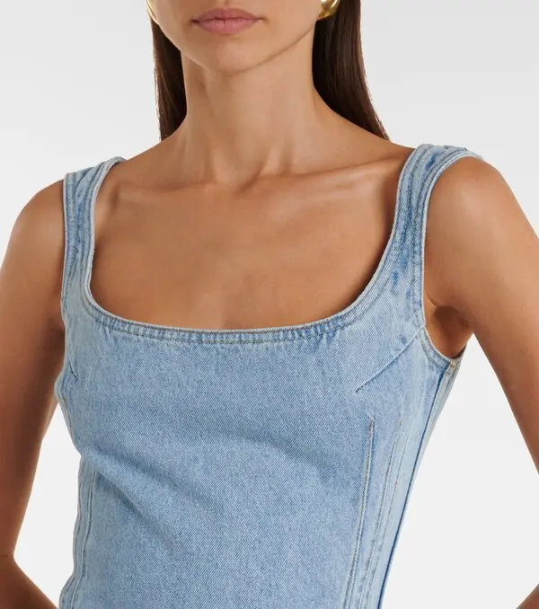 Magda Butrym Denim Midi Dress