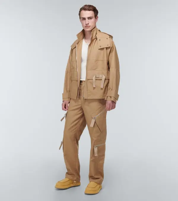 Jacquemus Le Cargo Cotton Trousers - Beige