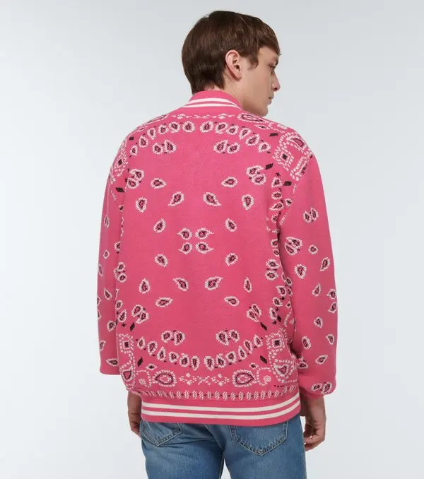 Alanui Bandana Jacquard Bomber Jacket