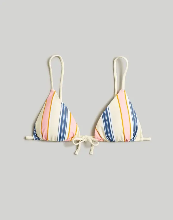Madewell X Ookioh Ipanema Bikini Top - Cabana Stripe