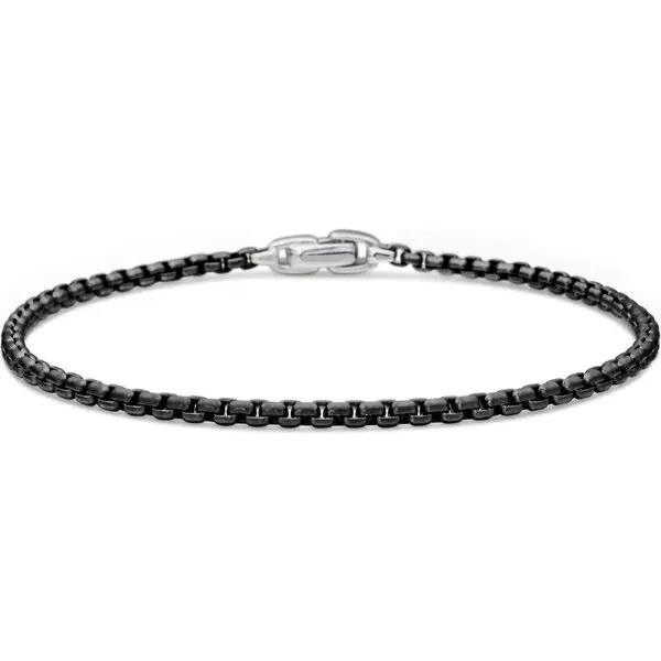 David Yurman Box Chain Bracelet - Stainless Steel W/pvd