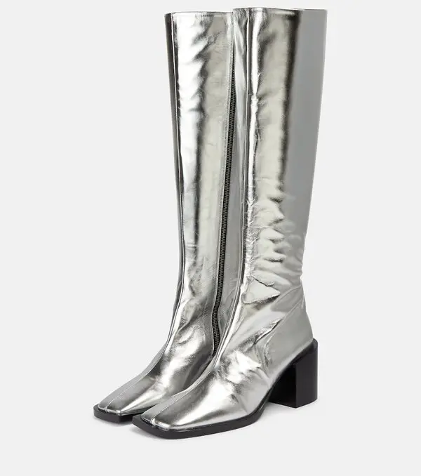 JIL SANDER Leather Knee-high Boots