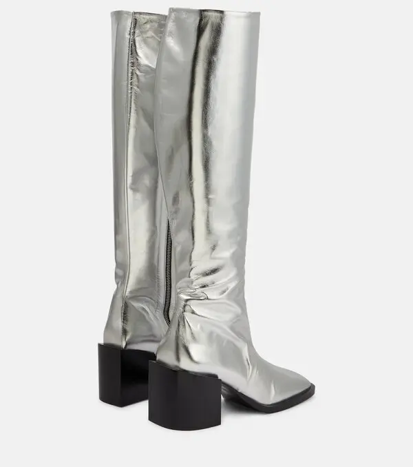 JIL SANDER Leather Knee-high Boots