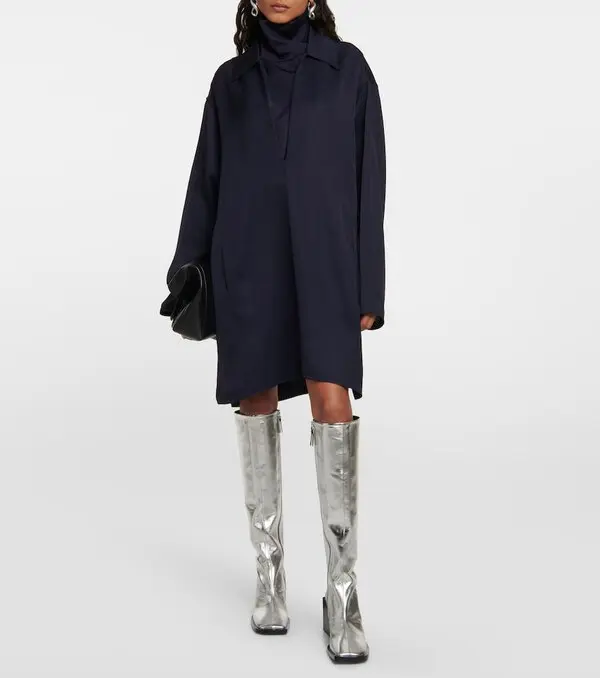 JIL SANDER Leather Knee-high Boots