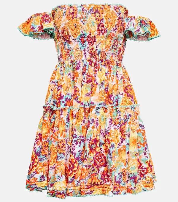 Poupette St Barth Aurora Floral Minidress - Multicoloured