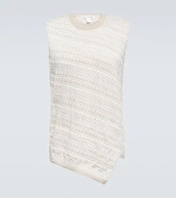 Comme Des Garçons Intarsia-knit Wool Sweater Vest