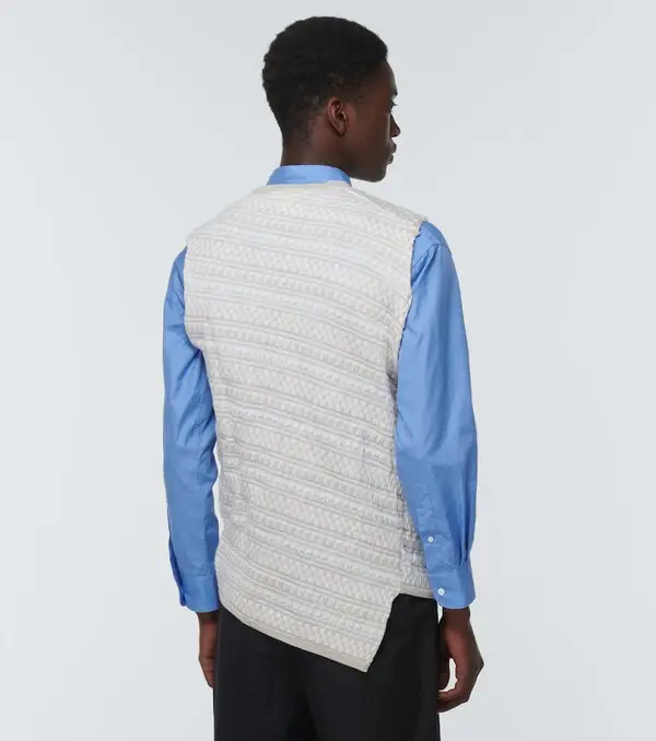Comme Des Garçons Intarsia-knit Wool Sweater Vest