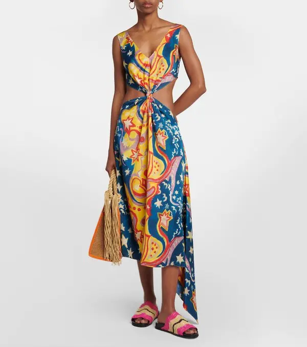 Marni Printed Midi Dress - Multicoloured