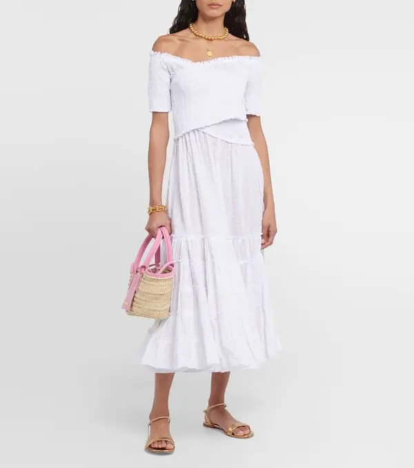 Poupette St Barth Soledad Midi Dress - White