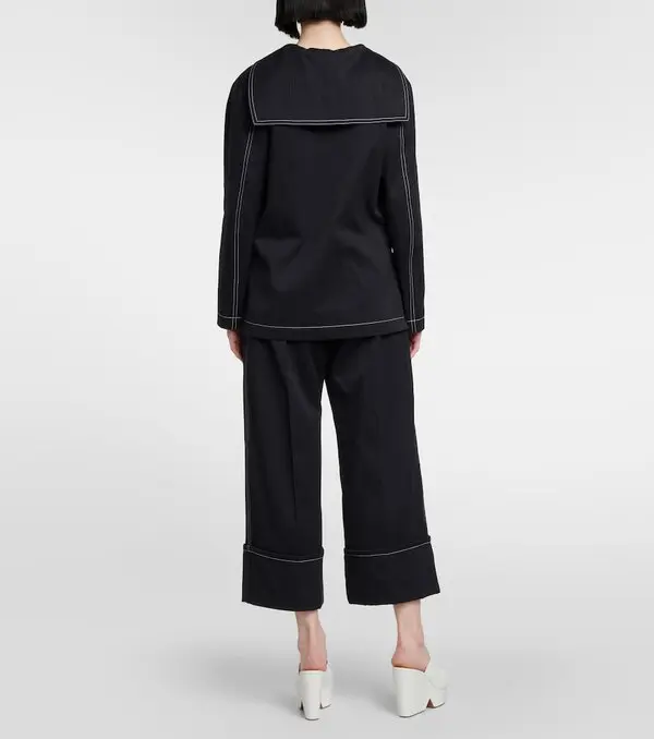 PATOU Logo Cotton Top