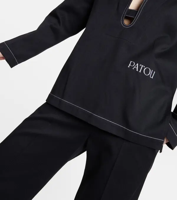 PATOU Logo Cotton Top