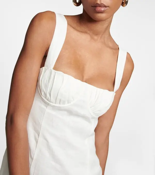 SIR. Bettina Linen Midi Dress
