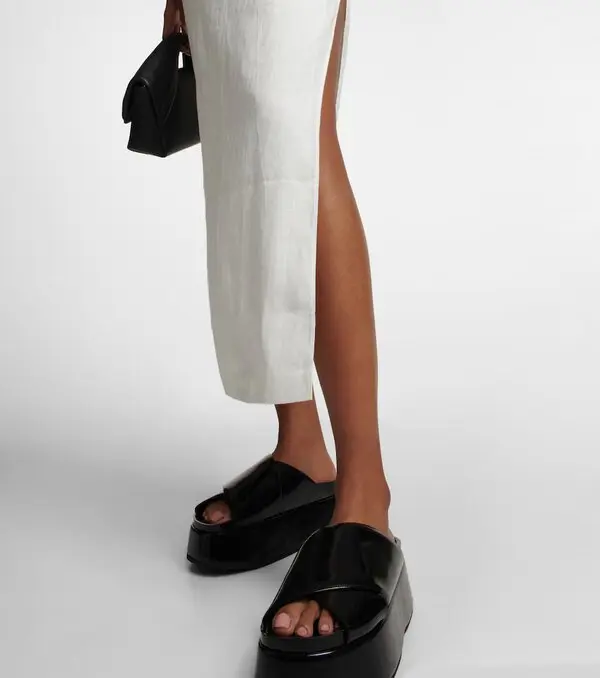knee length dresses for ladies Rent The Bettina Linen Maxi Dress By Sir The Label main image 1