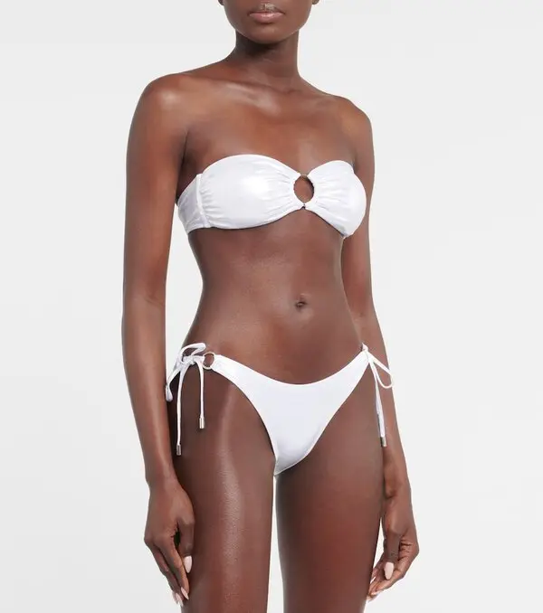 Melissa Odabash Tortola Bikini Bottoms - Metallic