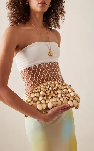 Cult Gaia Jaala Gold-Tone Mini Clutch - One-Color | Editorialist