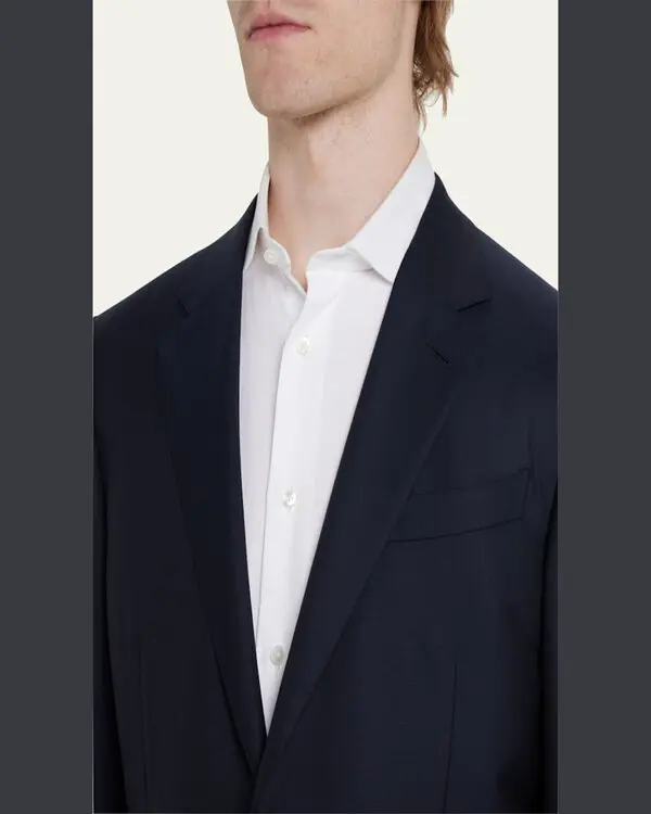 Zegna 15milmil15 Micro-check Wool Suit - Navy Solid