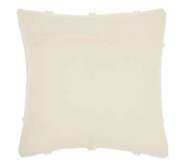 HOMEROOTS Ivory Textured Lattice Throw Pillow