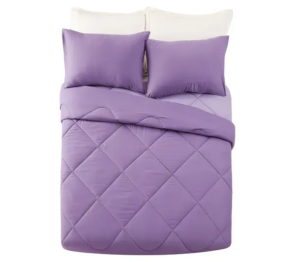 URBAN PLAYGROUND Iris Purple Full/queen Comforter Set 3-piece