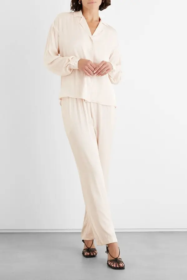 Iris & Ink Megan Satin Shirt