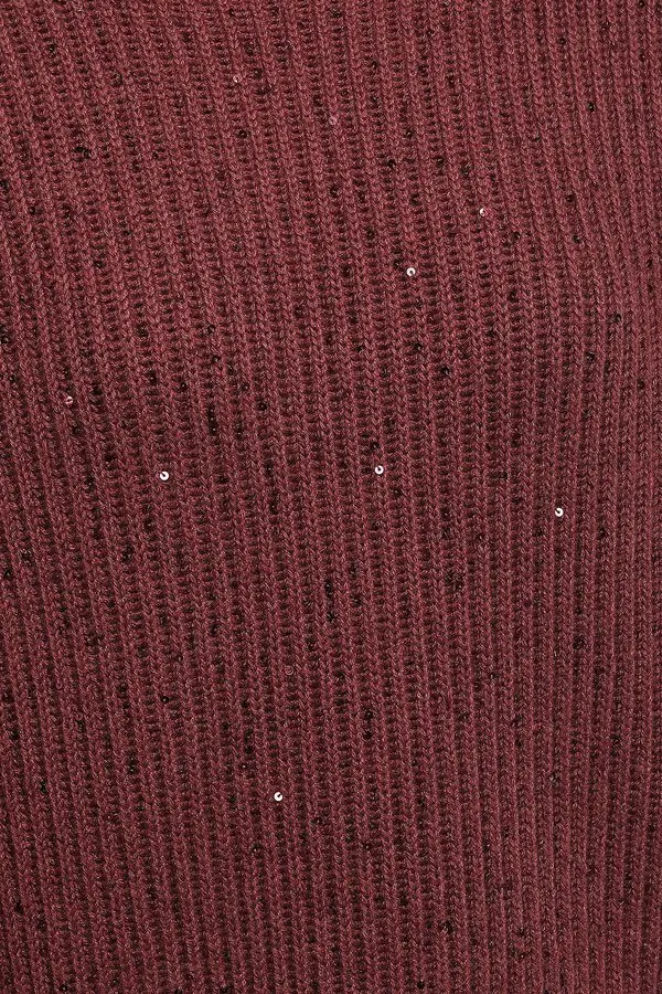 Brunello Cucinelli Sequinembellished Ribbed Cashmere And Silkblend Sweater