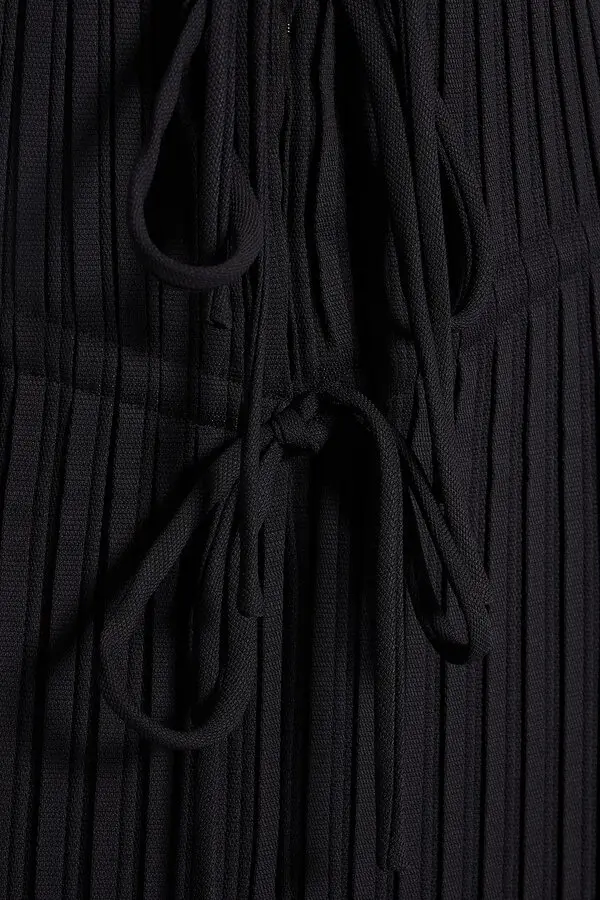 A.L.C. Stella Plissé-woven Midi Dress