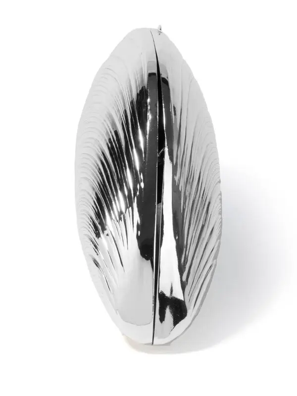 Simkhai Bridget Shell-shaped Clutch - Silver