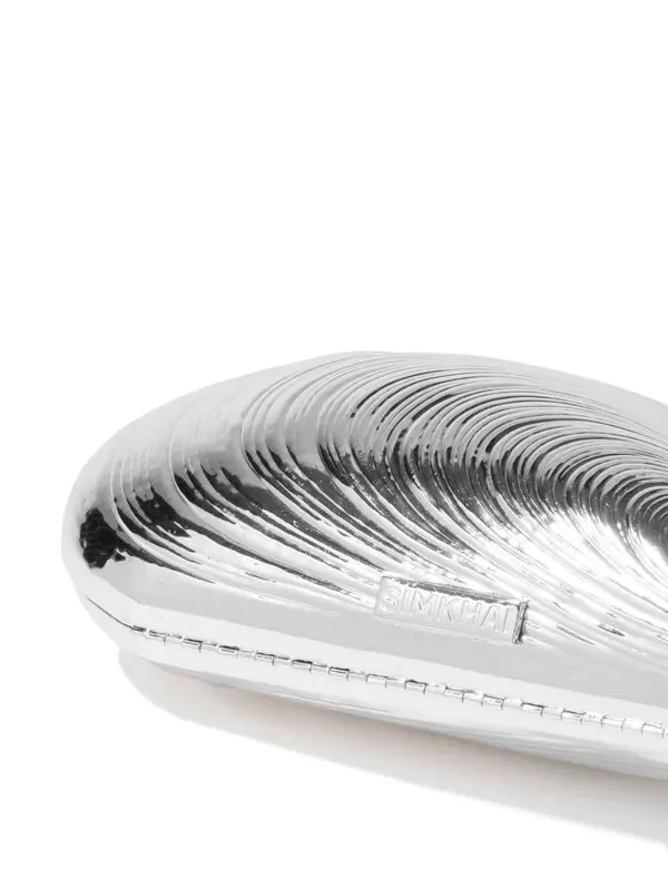 Simkhai Bridget Shell-shaped Clutch - Silver