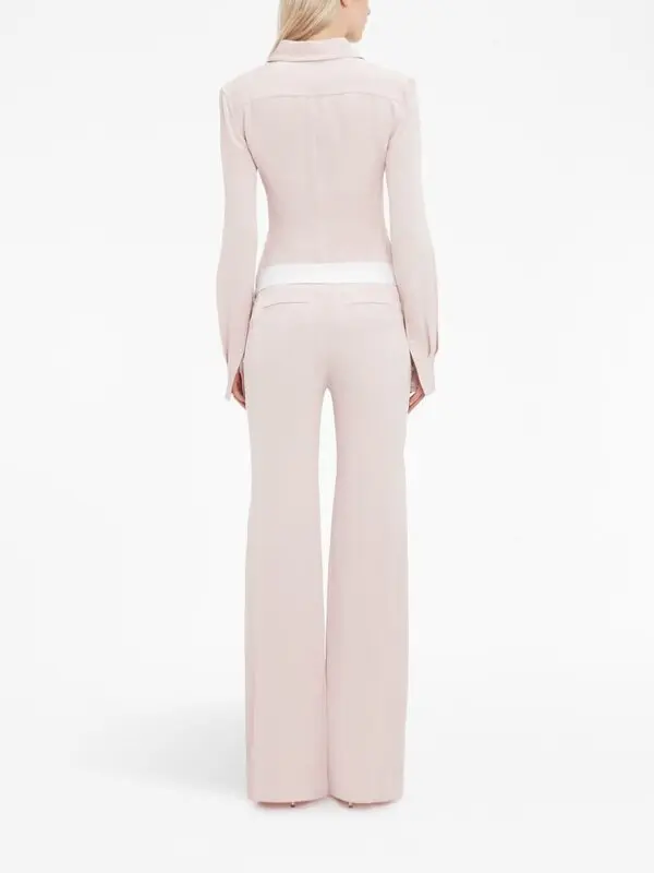 Victoria Beckham Side-panel Wide Leg Trousers