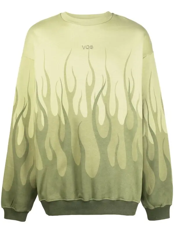 VISION OF SUPER Flame-printed Sweatshirt