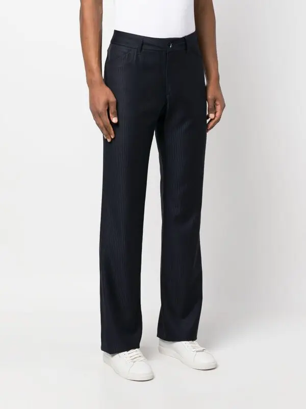 Etro Striped Wool Trousers