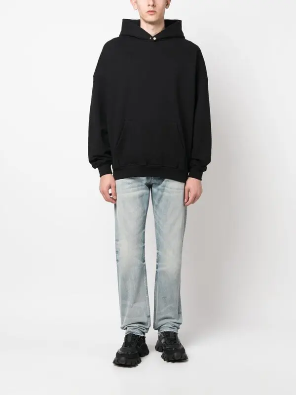 Fear Of God Cotton Hoodie With Graphic Print - Black