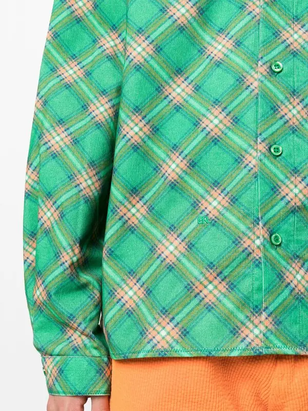 ERL Check-pattern Corduroy Shirt