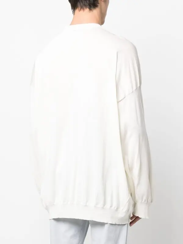 HED MAYNER Drop-shoulder Crew-neck Sweatshirt