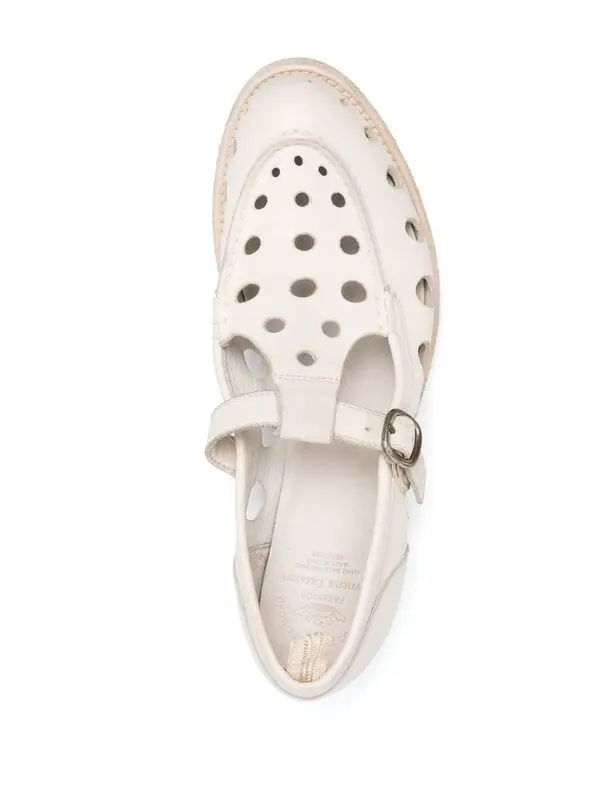Officine Creative Lexi Leather Loafers White Editorialist