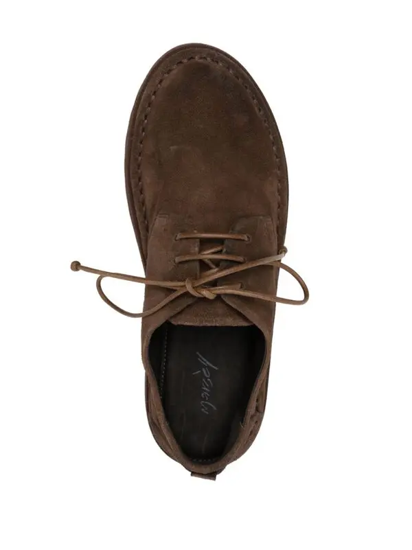 Marsèll Sancrispa Alta Suede Derby Shoes - Brown