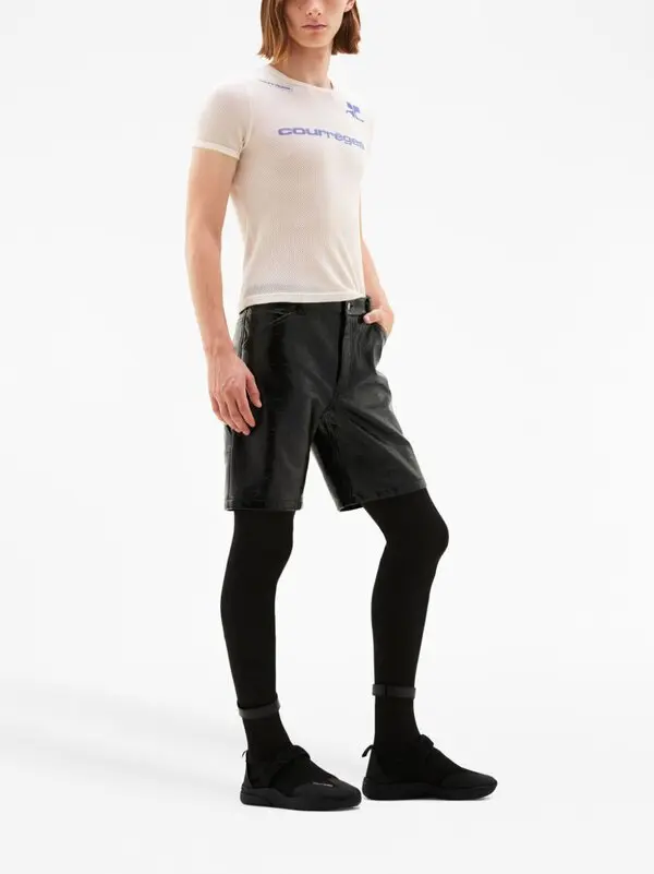 COURREGES Vinyl Bermuda Shorts