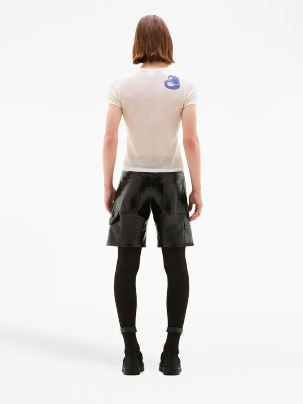 COURREGES Vinyl Bermuda Shorts