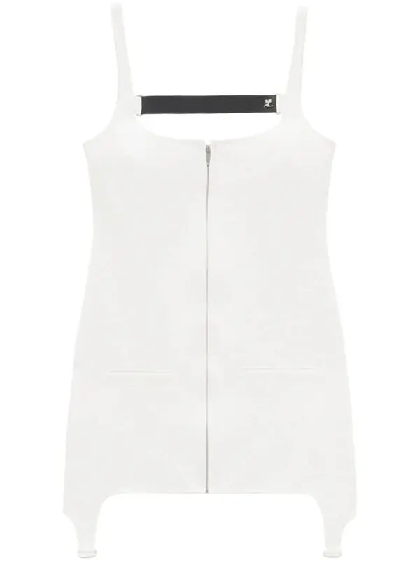 COURREGES Strap-detail Suspenders Mini Dress