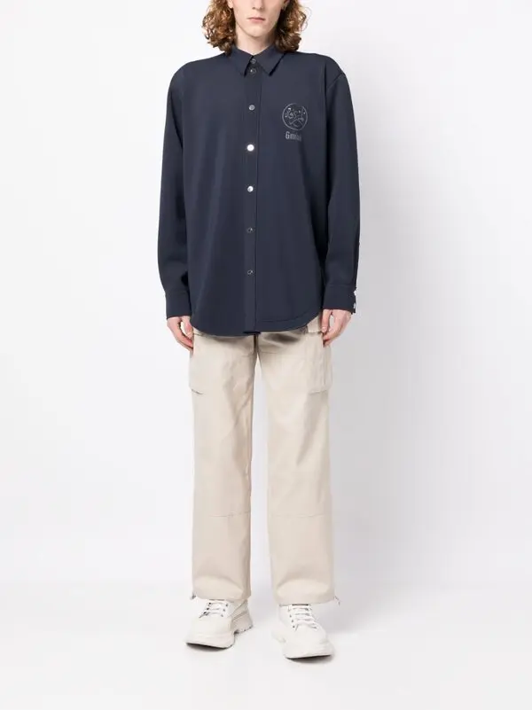 GMBH Logo-print Recycled Nylon Shirt