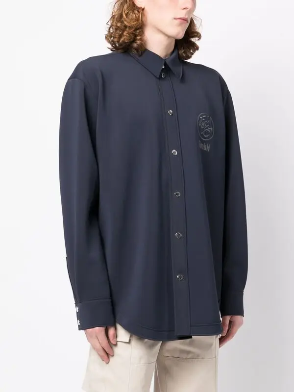 GMBH Logo-print Recycled Nylon Shirt