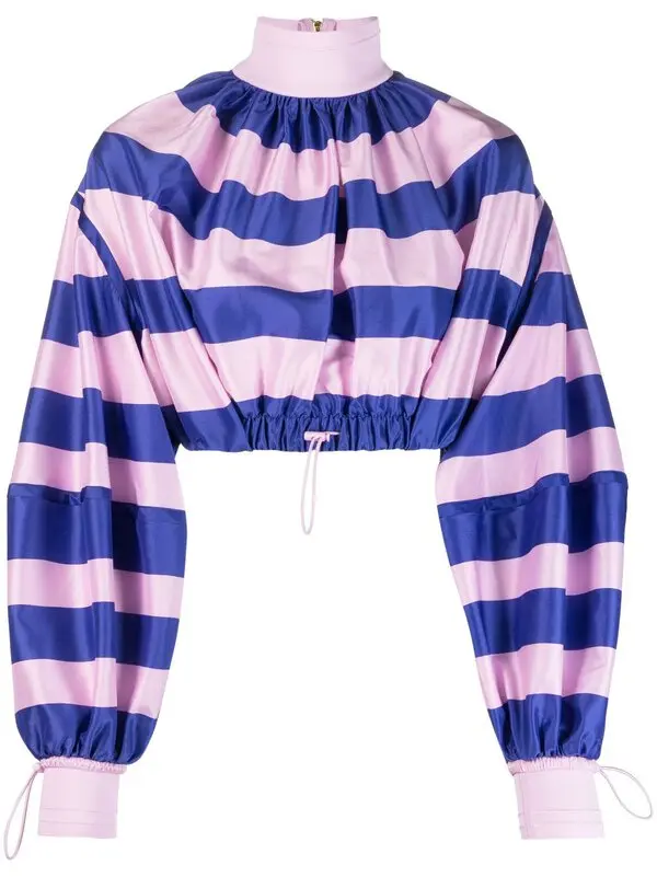 Zimmermann Horizontal-stripe Print Blouse - Pink