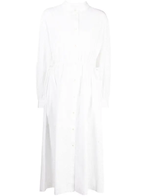chinese dress ladies White Broderie Anglaise Maxi Dress – Liquorish Online main image 1
