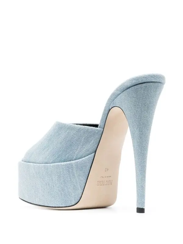 Paris Texas 145mm Marina Denim Sandals - Blue