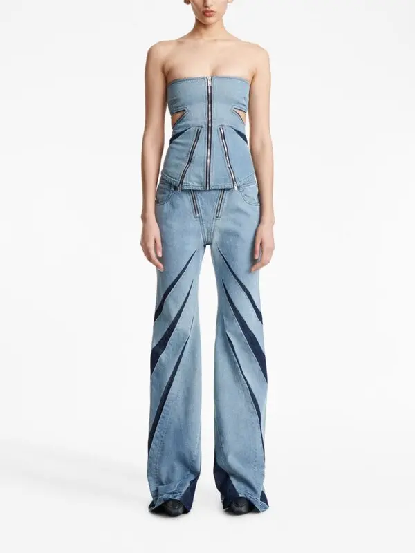 DION LEE Darted Denim Corset