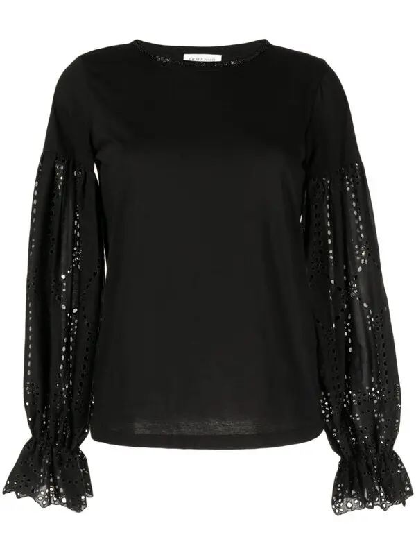 ERMANNO FIRENZE Lace-detail Blouse