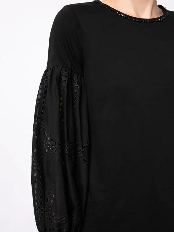 ERMANNO FIRENZE Lace-detail Blouse