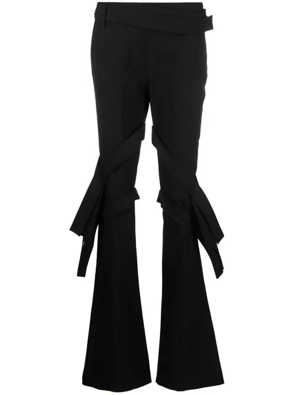 AMBUSH Strap-detail Flared Trousers