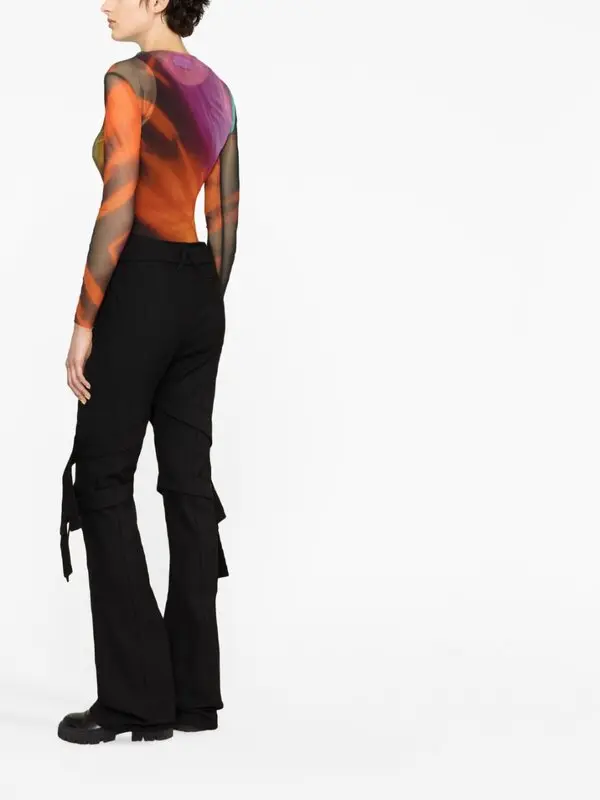 AMBUSH Strap-detail Flared Trousers