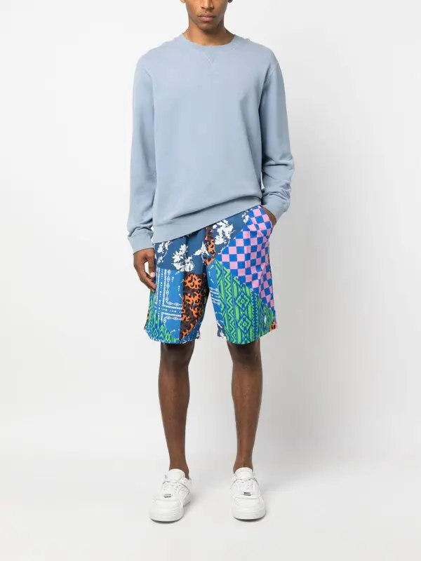 COUNTY OF MILAN Marcelo Burlon Multi-panel Knee-length Shorts